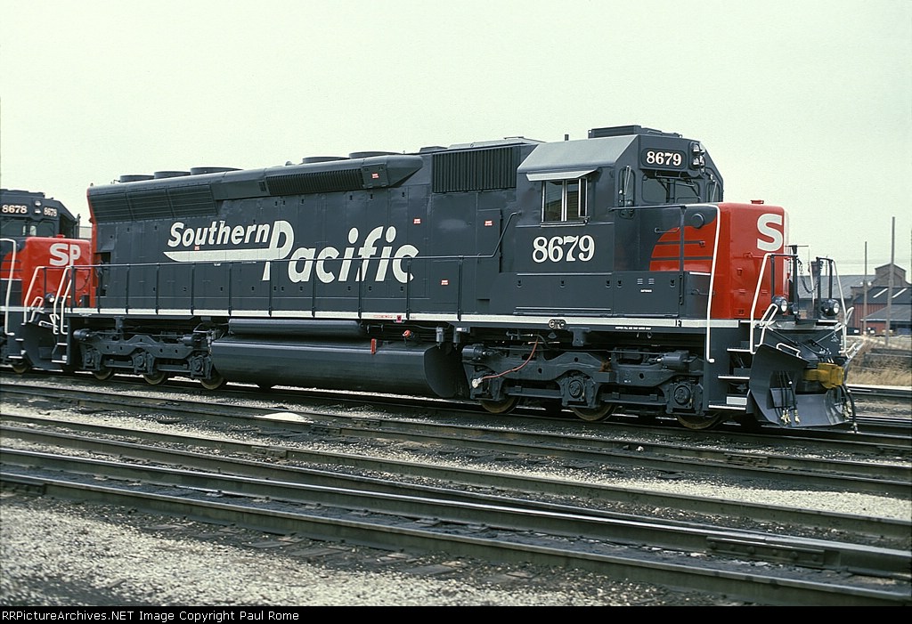 SP 8679, EMD SD45, NEW MK SD40M-2 rebuild, at BRC Clearing Yard,